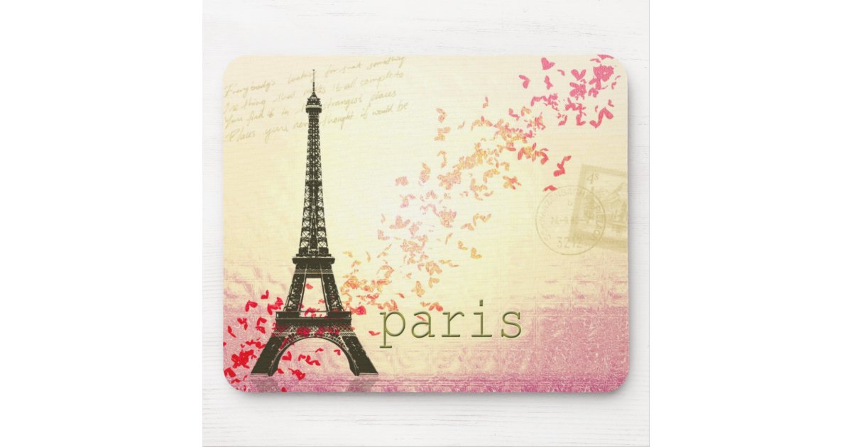 Love in Paris Mouse Pad | Zazzle