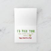 Love is a Booger Funny Greeting Card | Zazzle