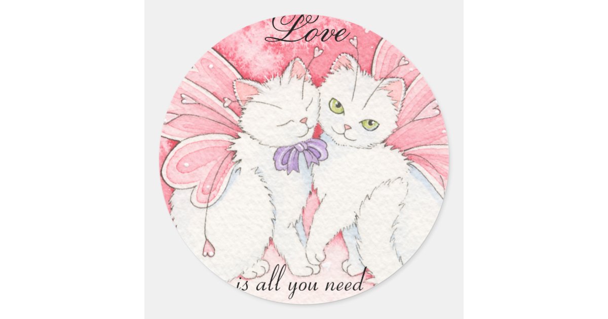 Love is all you need sticker | Zazzle
