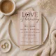 Love Is Brewing Coffee Brown Bridal Shower Invitation | Zazzle