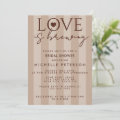 Love Is Brewing Coffee Brown Bridal Shower Invitation | Zazzle