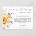 Love Is Contagious Wedding Postpone COVID19 Floral Announcement ...