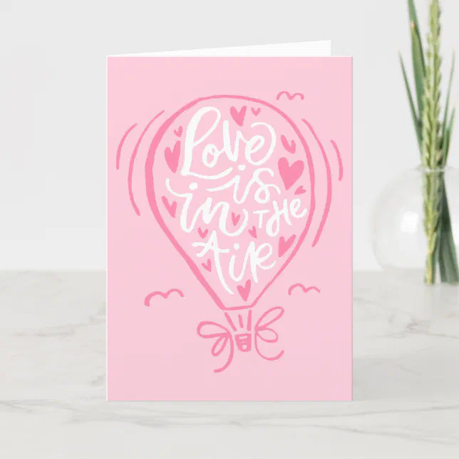 Love is in the Air | Valentine's Day Holiday Card | Zazzle