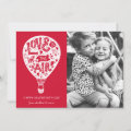 Love is in the Air | White | Valentine Photo Holiday Card | Zazzle