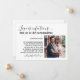 Love is Infectious Photo Change the Date Wedding Announcement | Zazzle