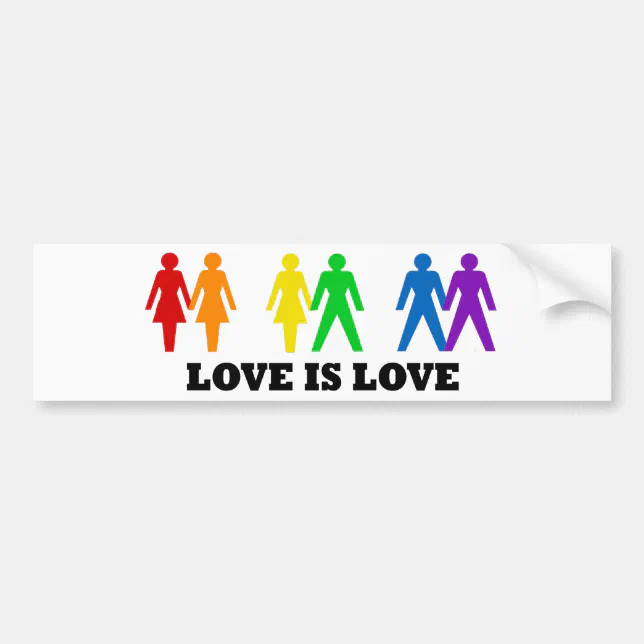 Love is Love Bumper Sticker | Zazzle