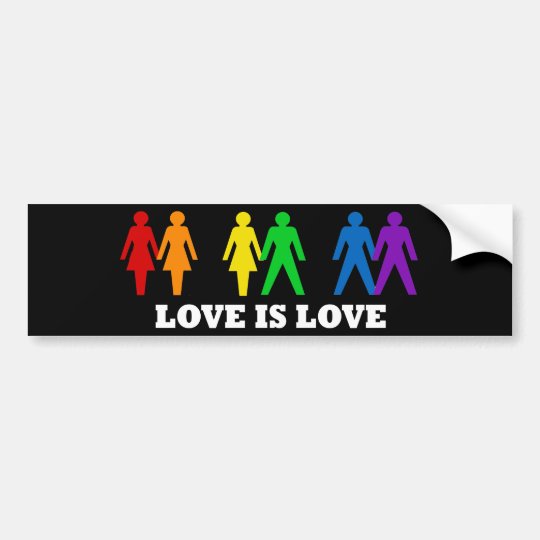 Love is Love Bumper Sticker | Zazzle.com