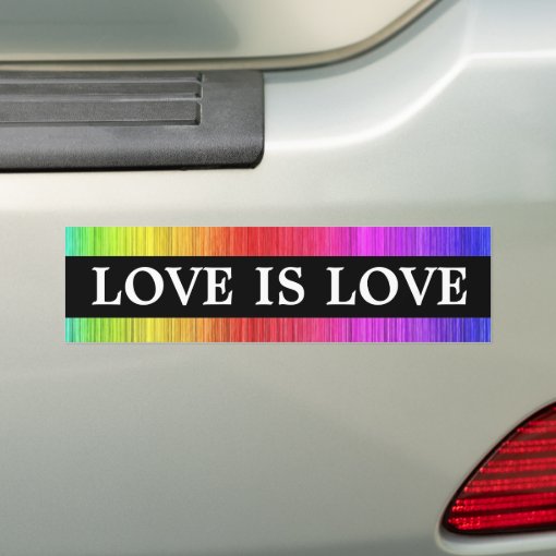 Love is Love Bumper Sticker | Zazzle
