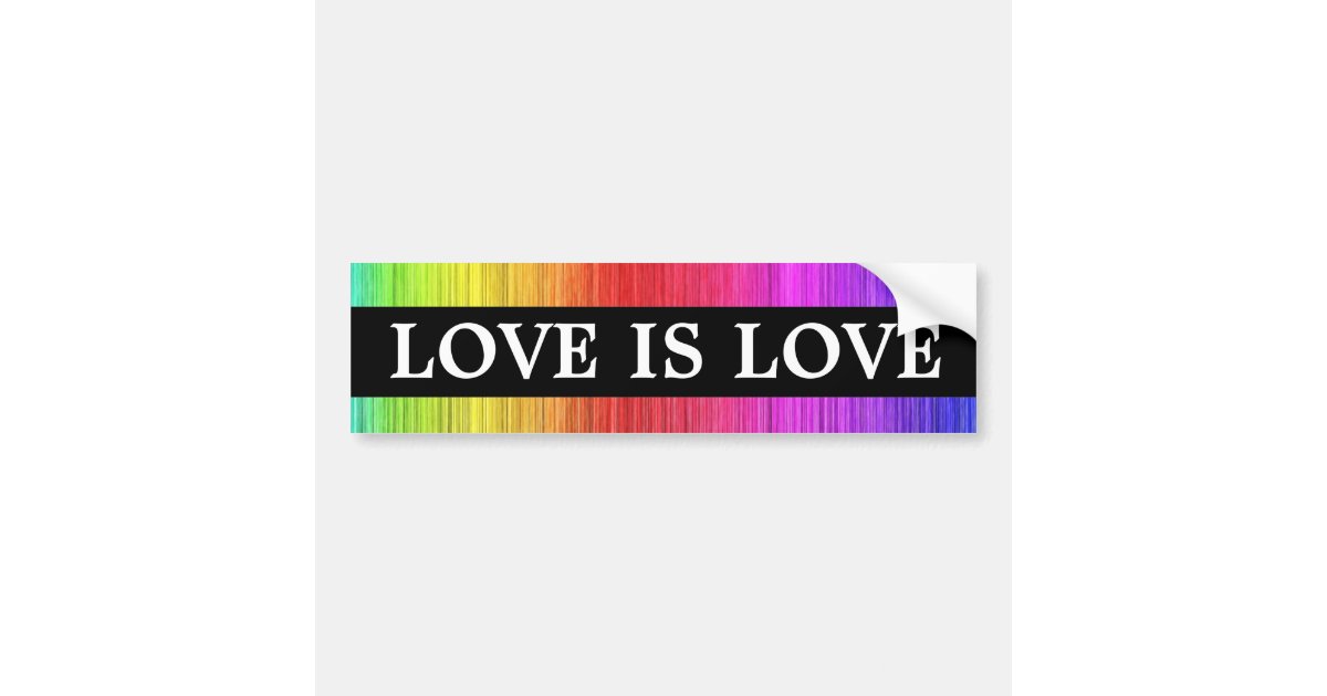 Love is Love Bumper Sticker | Zazzle