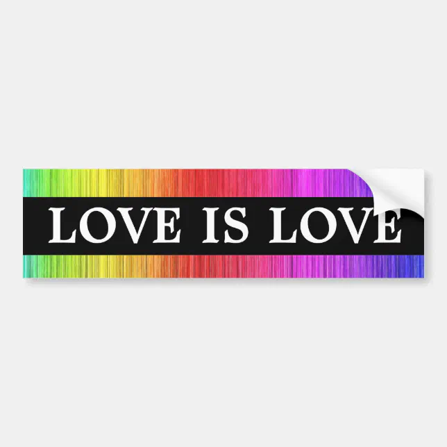 Love is Love Bumper Sticker | Zazzle