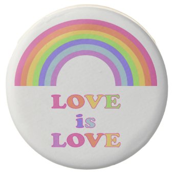 LOVE is LOVE - Gay Pride / LGBT Rainbow Chocolate Covered Oreo | Zazzle