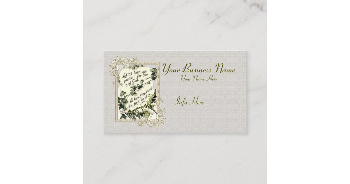 Love Is Of God Business Card | Zazzle
