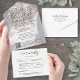 Love is Patient Elopement Reception Photo QR Code All In One Invitation ...