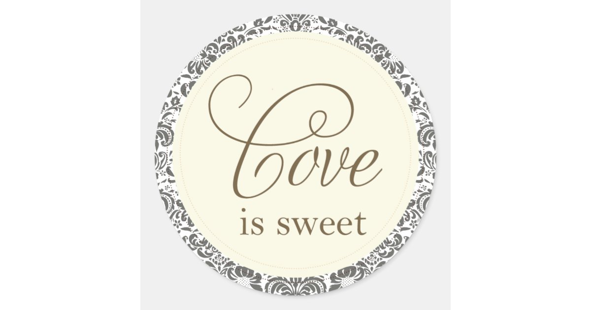 love is sweet sticker | Zazzle