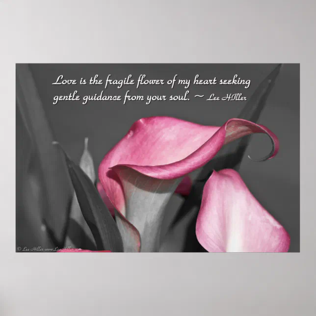 Love is the fragile flower of... Poster | Zazzle
