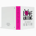 Love knitting Knitters Patterns yarn folder | Zazzle