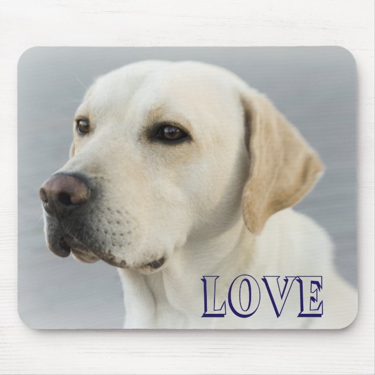 Love Labrador Retriever Puppy Dog Mousepad | Zazzle