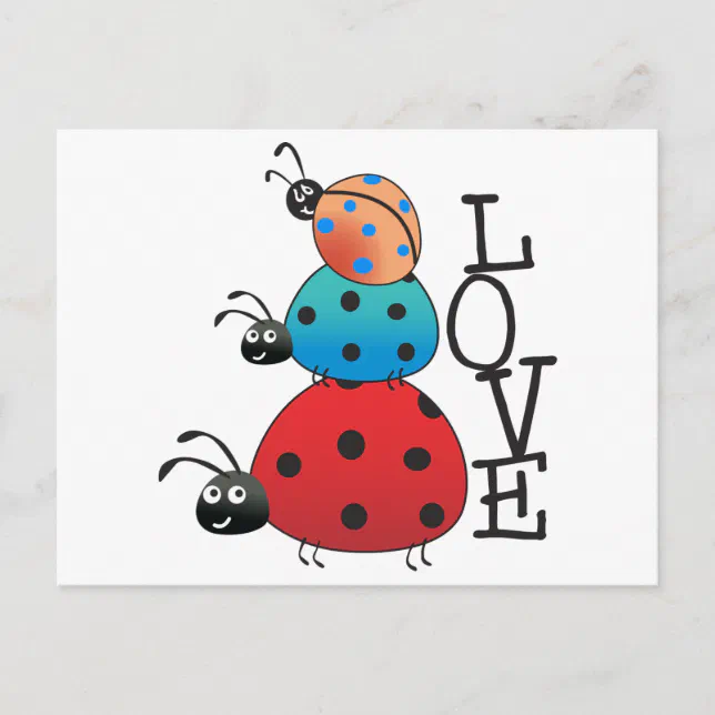 Love Ladybugs Postcard | Zazzle
