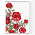 Love letter elegant red rose design card | Zazzle