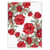 Love letter elegant red rose design card | Zazzle