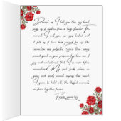 Love letter elegant red rose design card | Zazzle