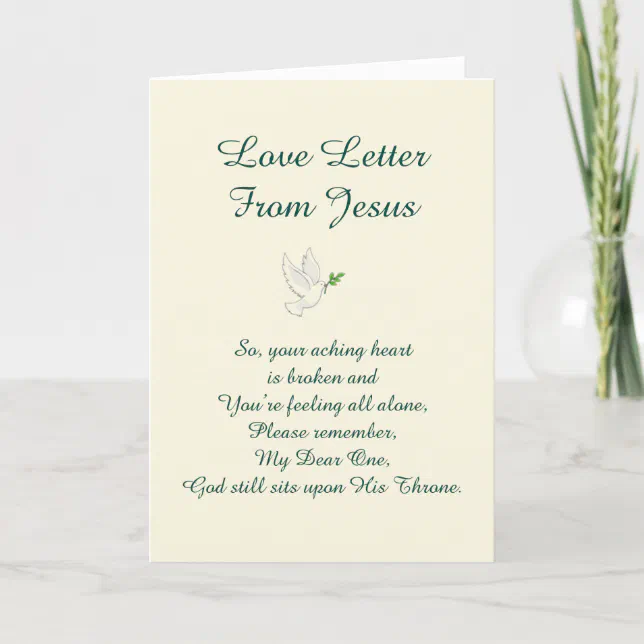 Love Letter From Jesus Card | Zazzle