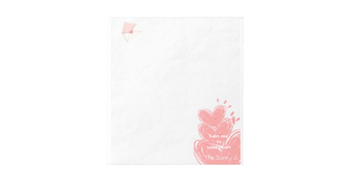 love letter notepad | Zazzle