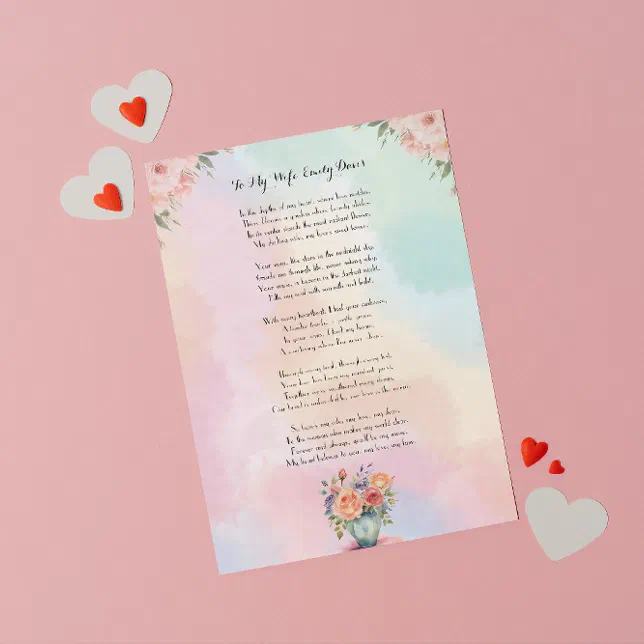 Love Letter to My Wife Invitation | Zazzle