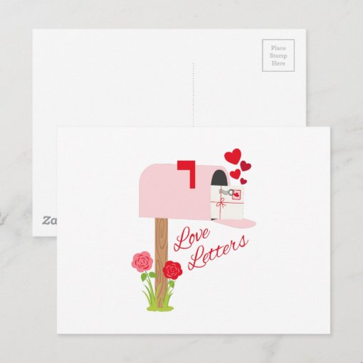 Love Letters Postcard | Zazzle
