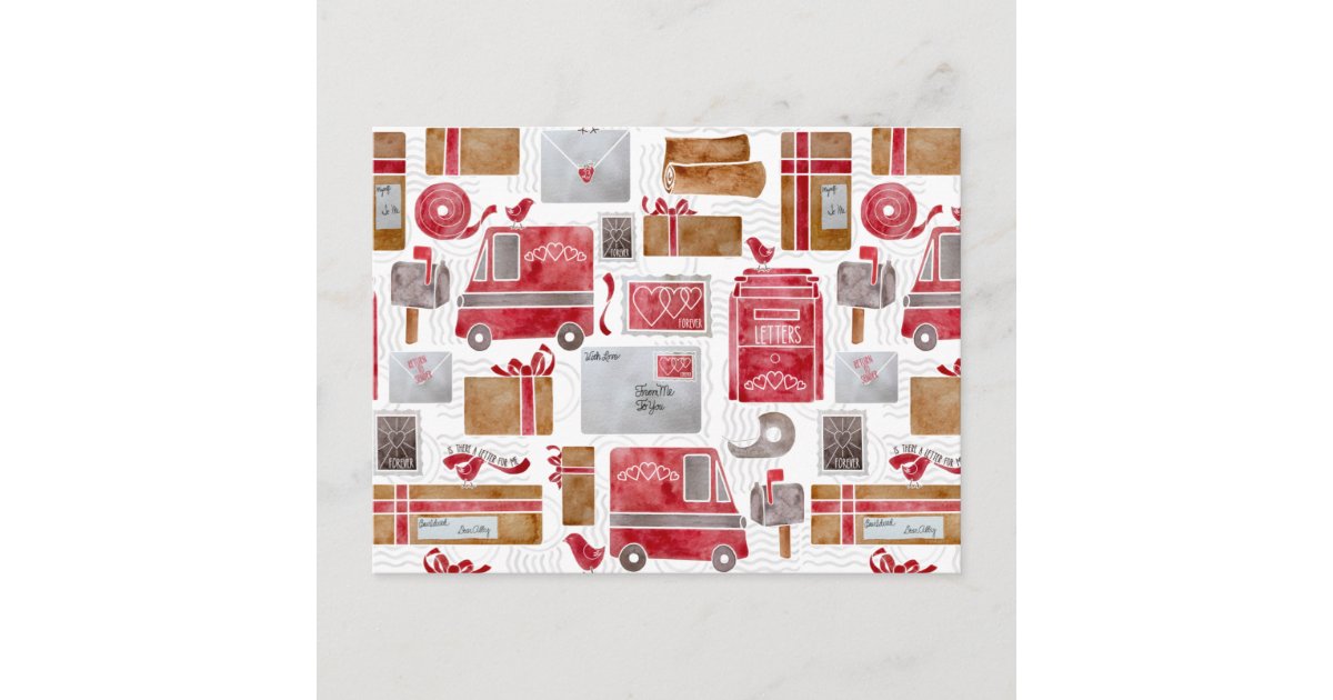 Love Letters Postcard | Zazzle