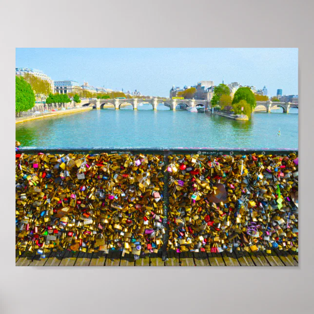 Love Lock Bridge Poster | Zazzle