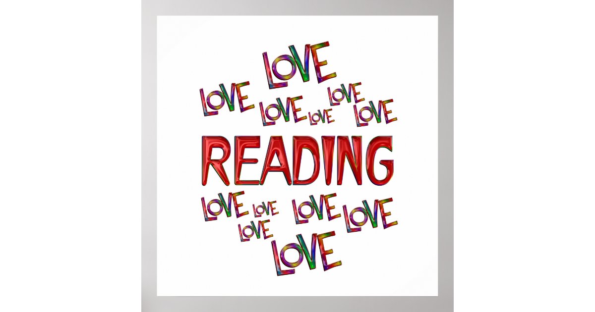 Love Love Reading Poster | Zazzle