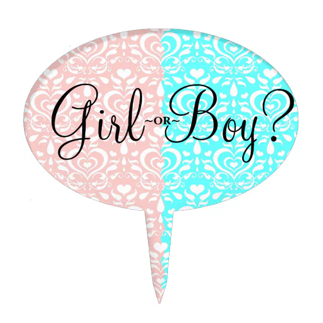 Love Luxe Girl or Boy Cake Topper | Zazzle