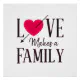Love Makes a Family - Adoption Gift Poster | Zazzle