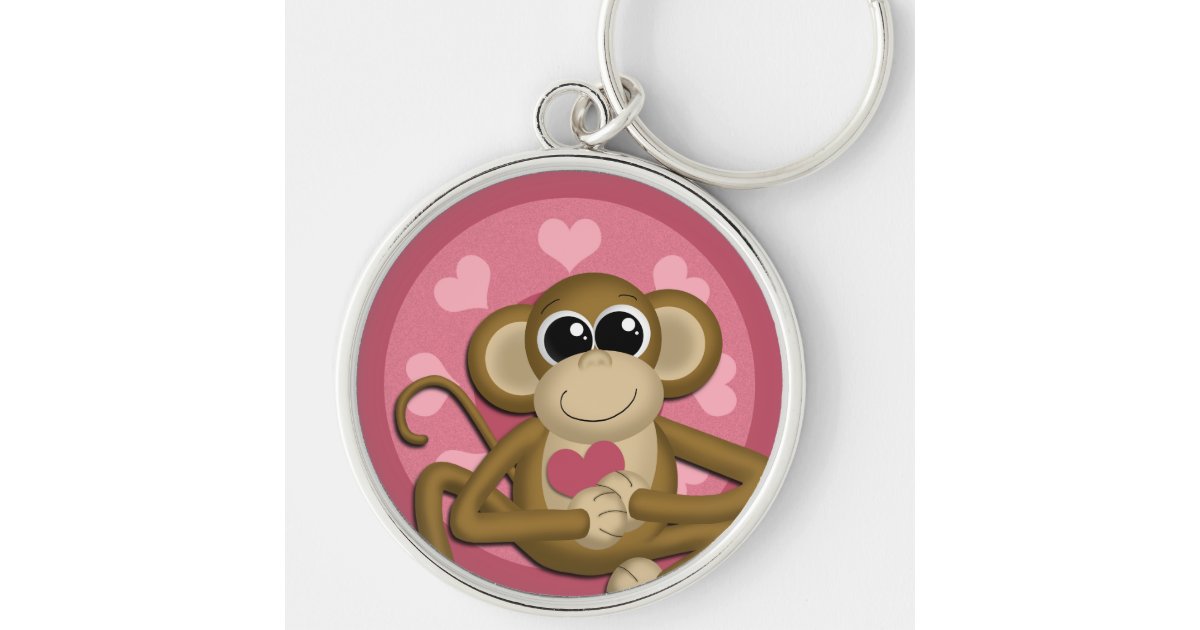 Love Monkey : Premium Keychain | Zazzle