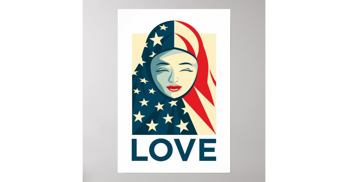 Love | Muslim Refugee Poster | Zazzle