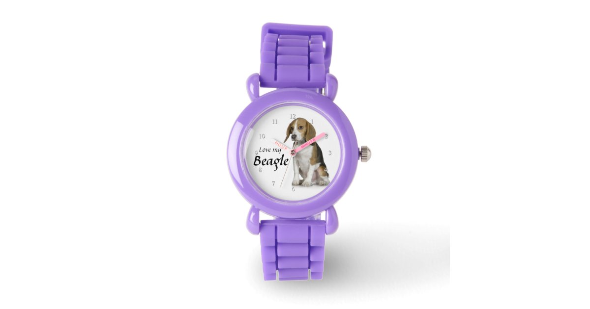 Love My Beagle Watch | Zazzle