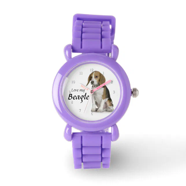 Love My Beagle Watch | Zazzle