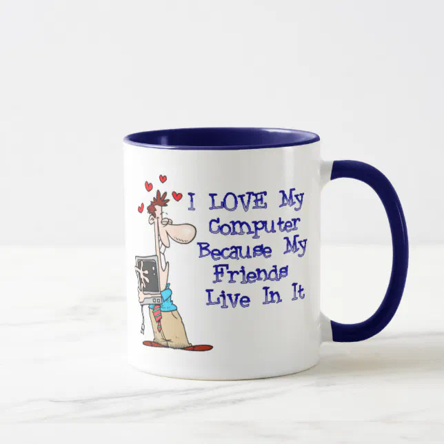 Love My Puter coffee mug | Zazzle