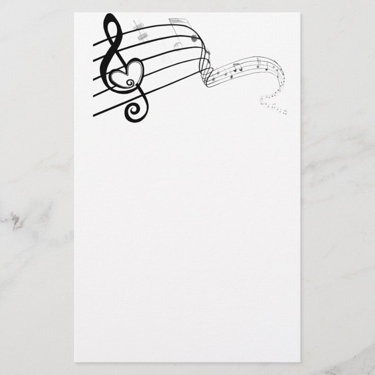 Love of Music Stationery | Zazzle