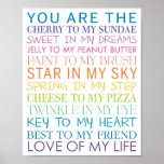 Christian Friendship Poem Poster | Zazzle.com