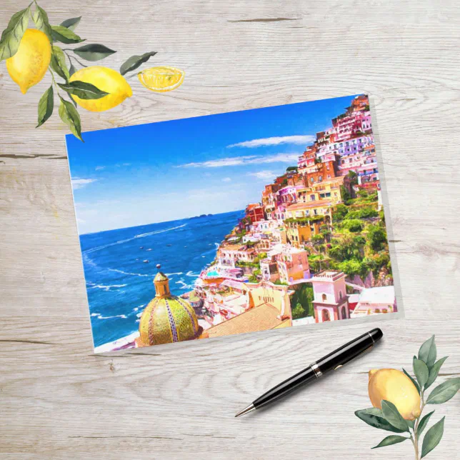 Love Of Positano Italy Postcard | Zazzle