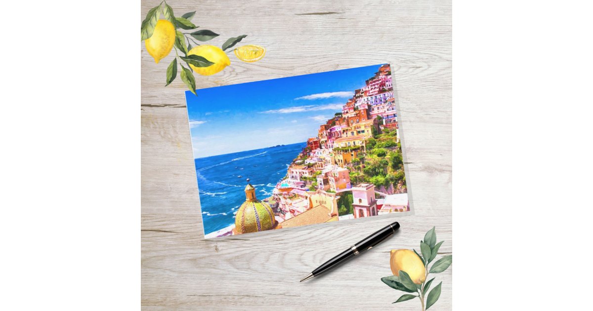 Love Of Positano Italy Postcard | Zazzle