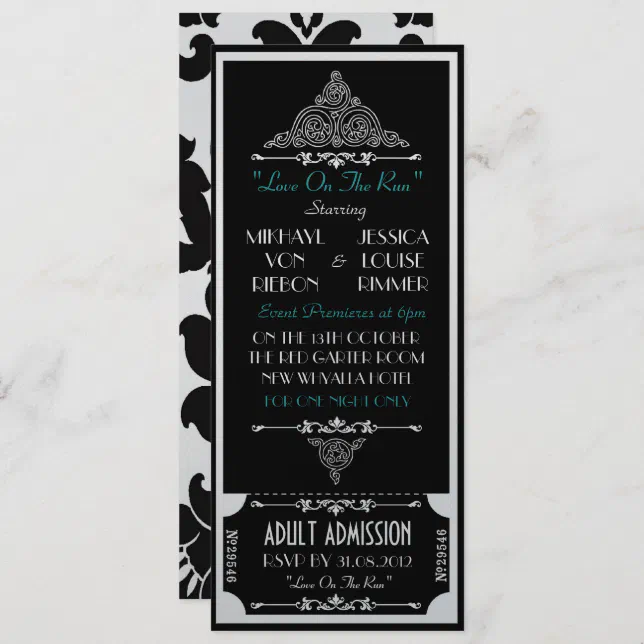 "Love On The Run" a runaway wedding Invitation | Zazzle