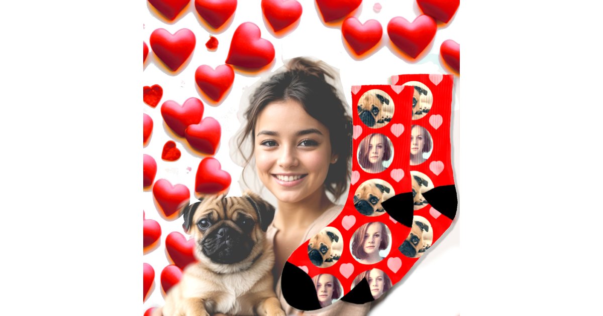 Love on Your Toes photo printed Socks | Zazzle