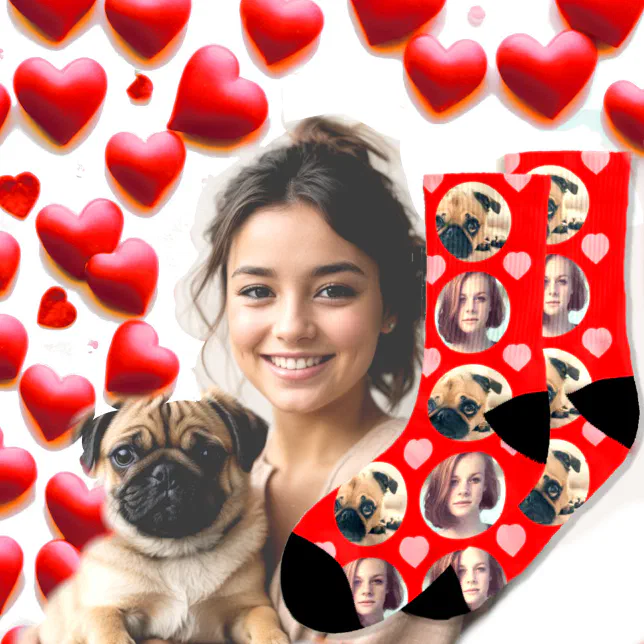 Love on Your Toes photo printed Socks | Zazzle