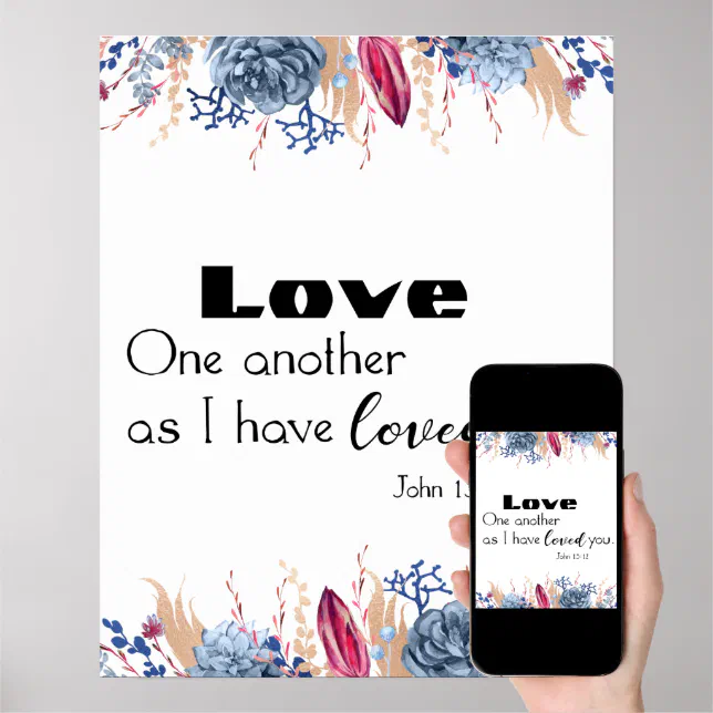 Love One Another Poster | Zazzle