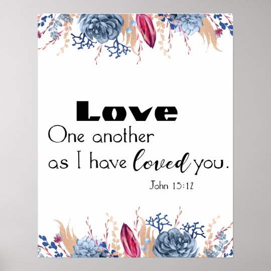 Love One Another Poster | Zazzle.com