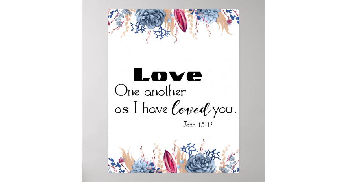 Love One Another Poster | Zazzle
