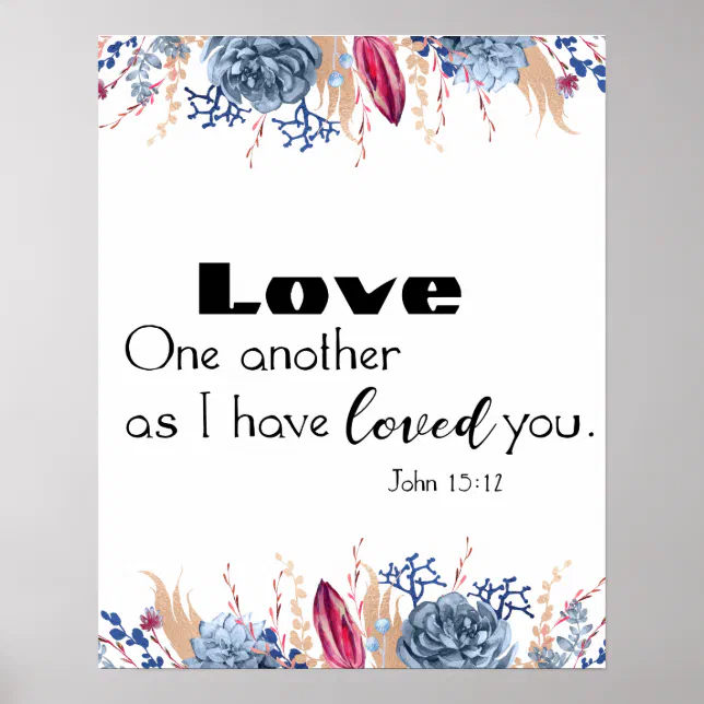 Love One Another Poster | Zazzle